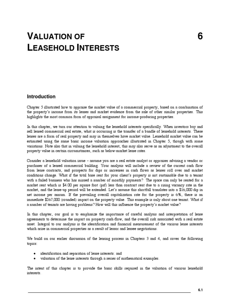 Lease Interest | PDF | Lease | Leasehold Estate