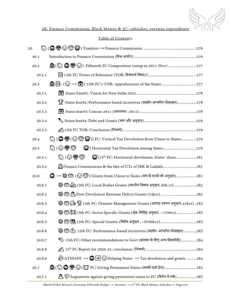 (Batch:PCB2) Mrunal's Economy Pillar#2B: Budget Revenue 15 FC, Black ...