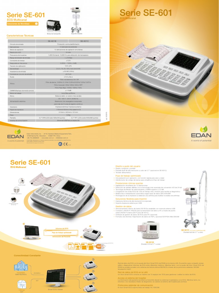 Edan Se-601 - 001 | PDF | Wifi | Impresora (Computación)