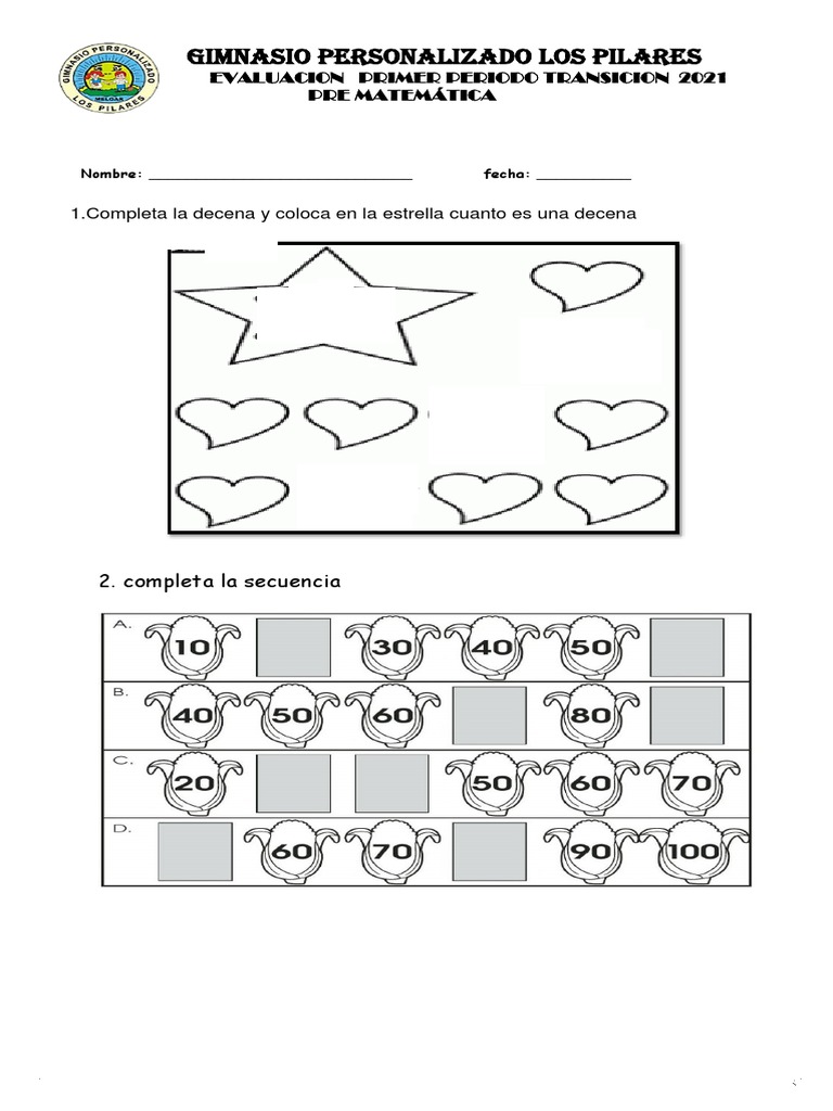 Evaluacion Transicion MATEM. 2021 | PDF