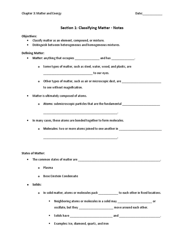 Classifying Matter: Elements and Mixtures | PDF | Mixture | Molecules