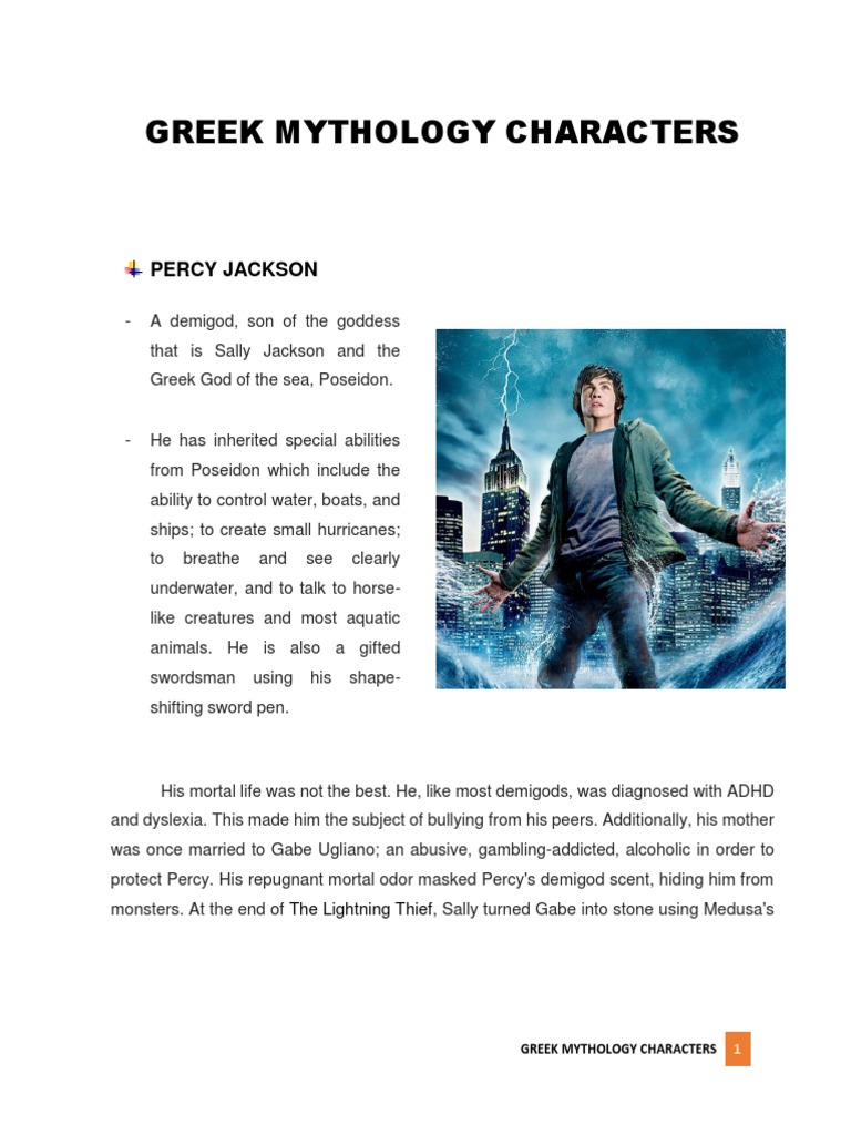 Greek Mythology Characters | PDF | Odysseus | Hades