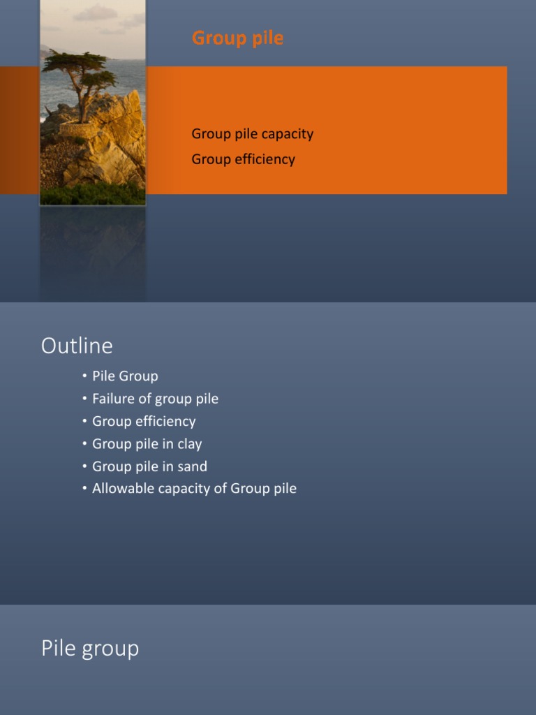 3.1 Pile Group | PDF | Deep Foundation | Building Engineering