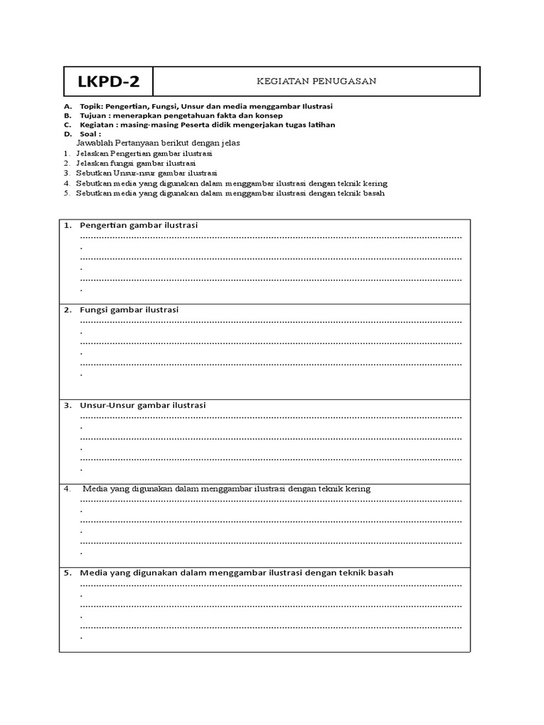 LKPD 2 Ilustrasi | PDF
