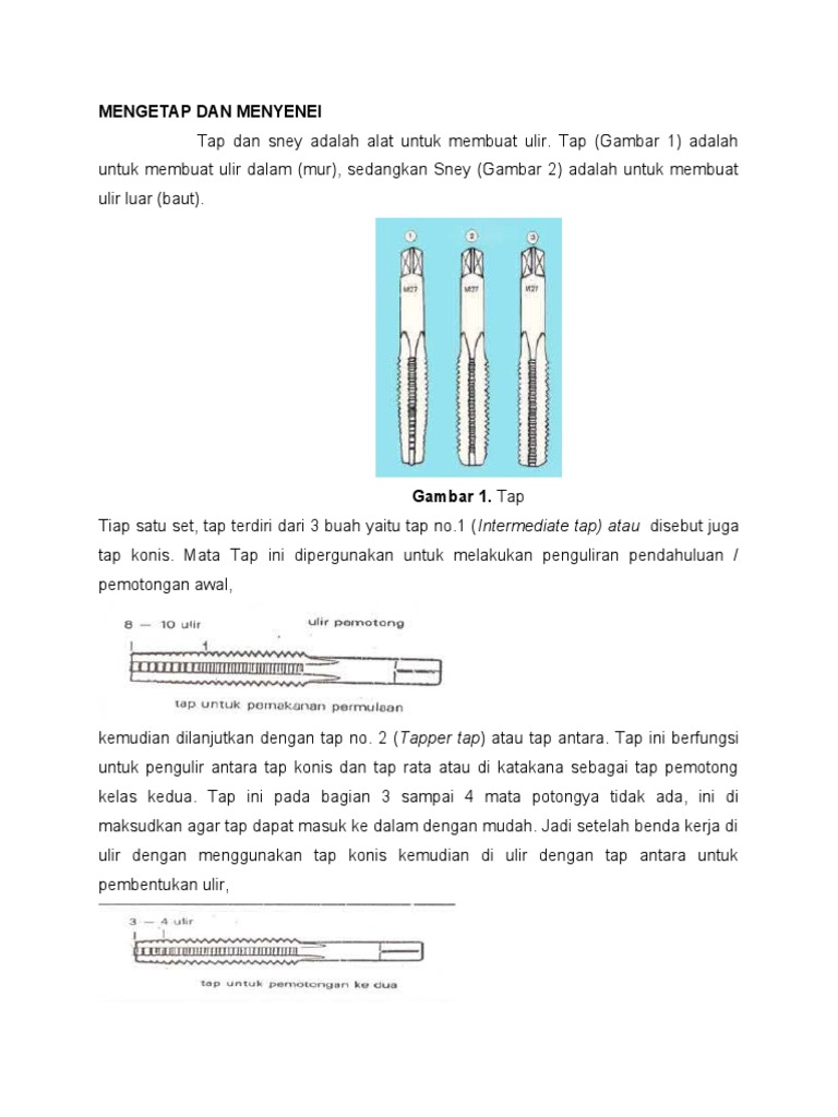 Pembuatan Ulir | PDF