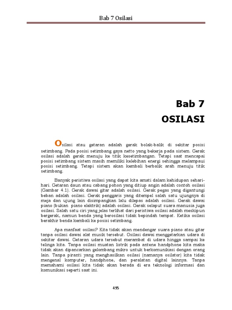 Osilasi | PDF
