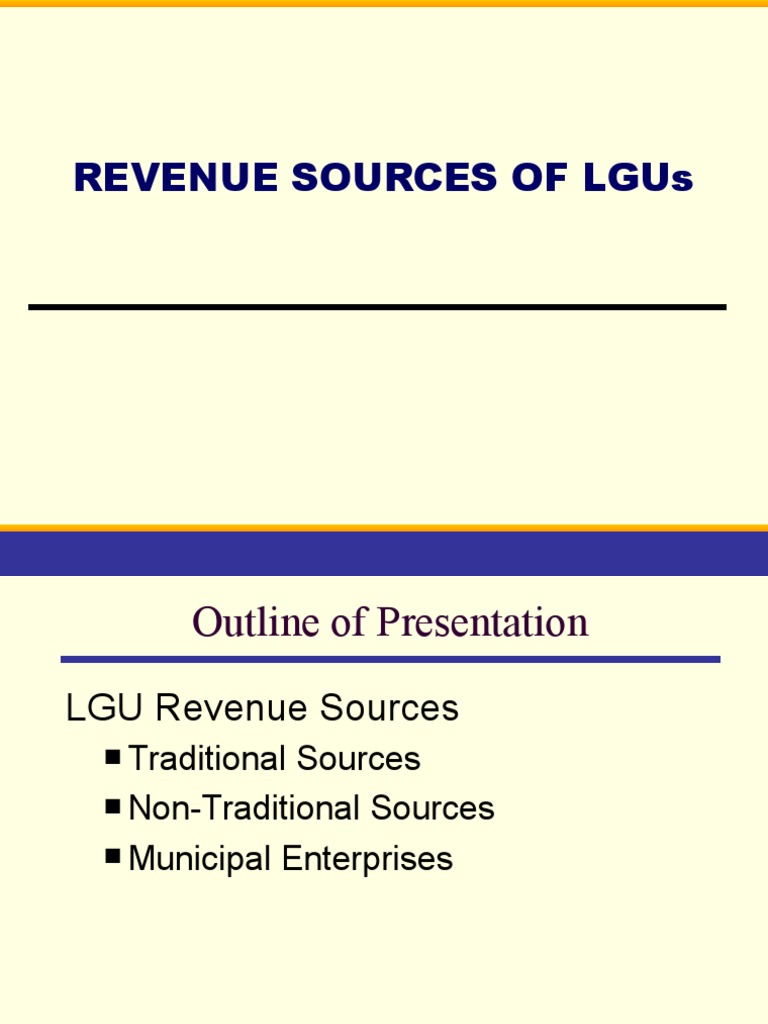 Notes 6-Revenue Sources | PDF | Property Tax | Taxes