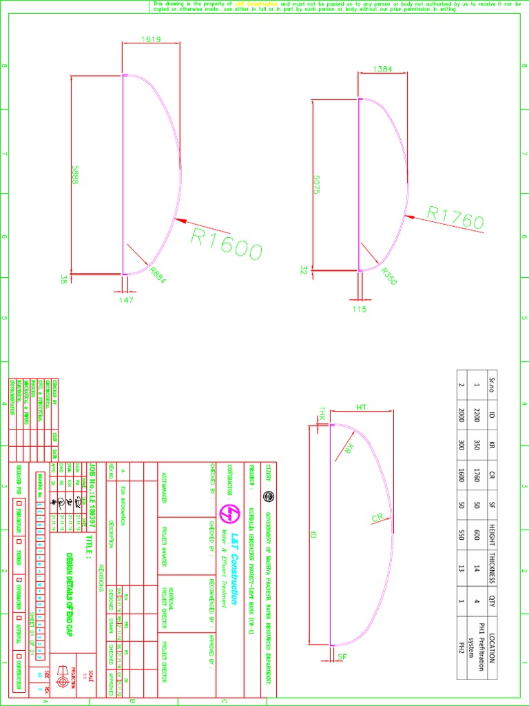 MS End Cap Drawing | PDF