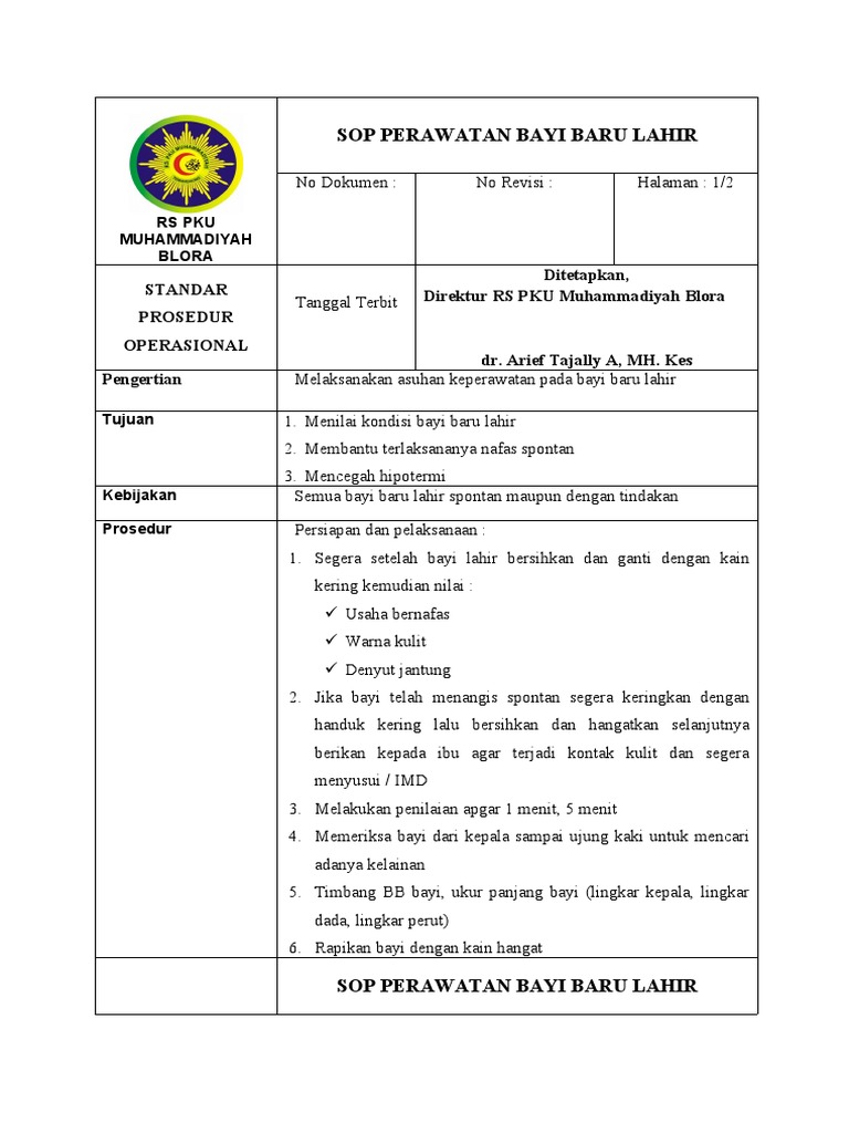 Sop Perawatan BBL | PDF | Pengembangan Diri