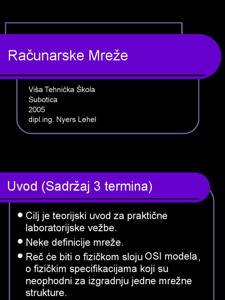 Racunarske Mreze | PDF