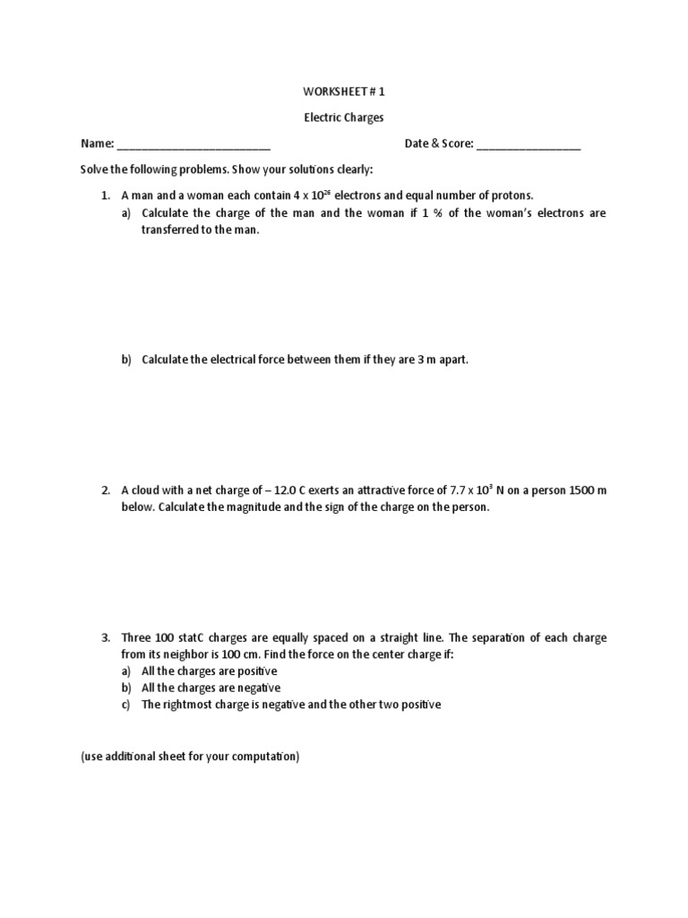 WORKSHEET # 1 p6 | PDF