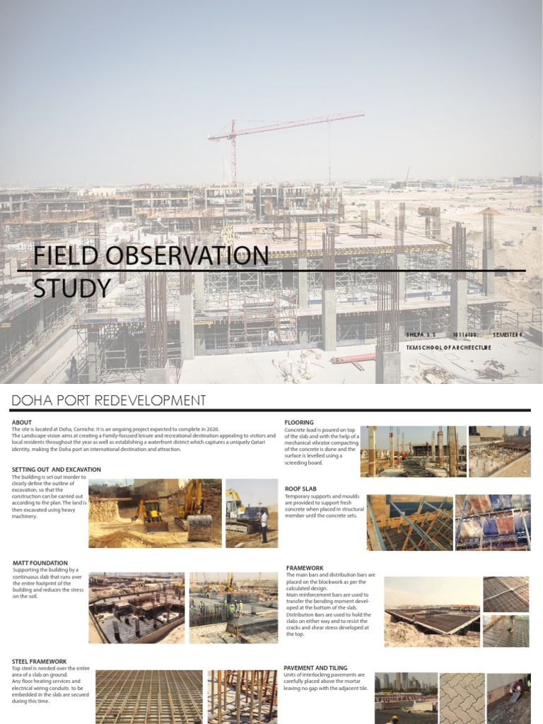 Field Observation Study and Critical Appraisal | PDF | Qatar | Doha