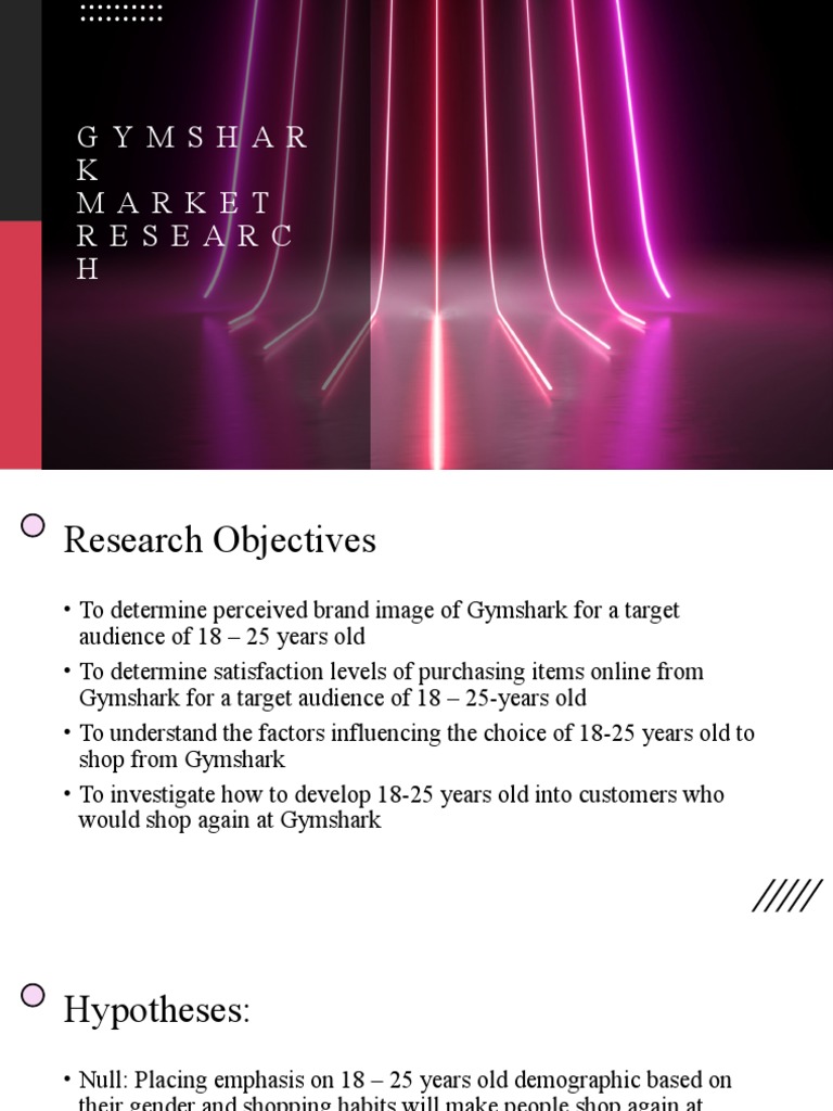 Gymshark Market Analysis for Ages 18-25 | PDF | Focus Group | E Commerce
