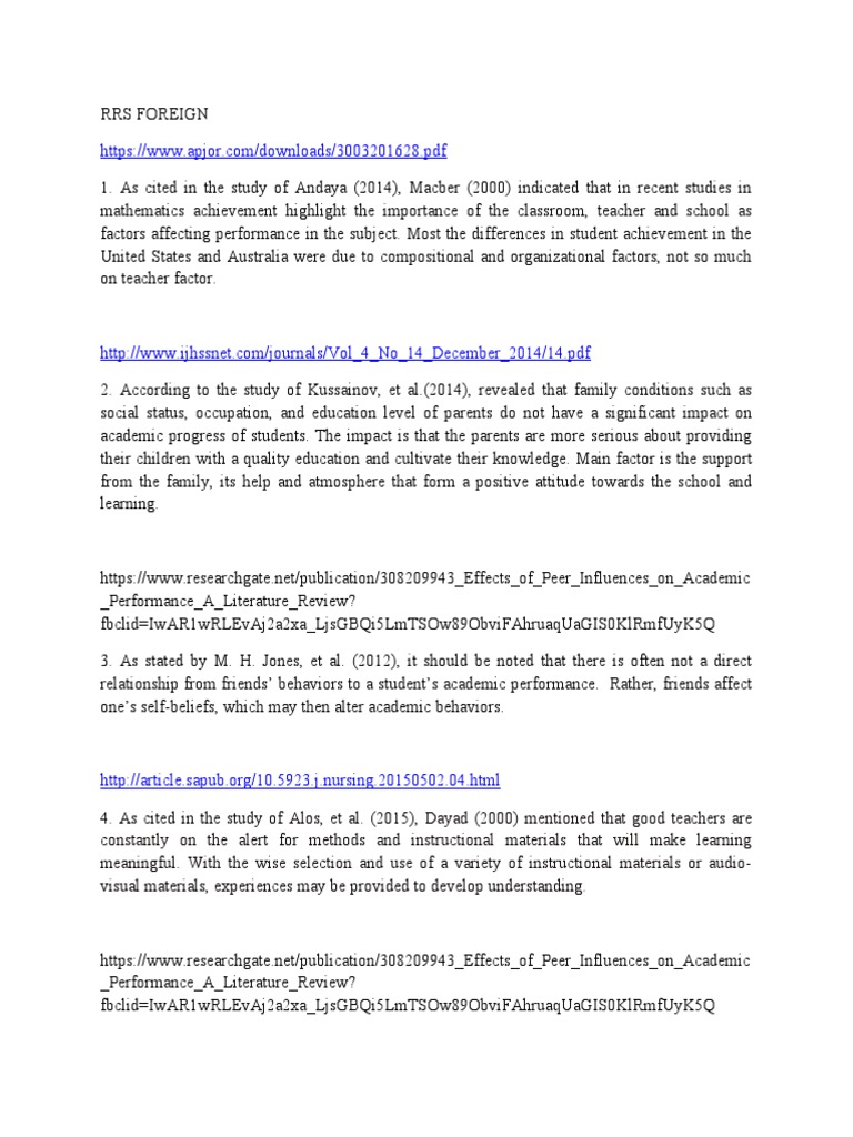 RRS RRL Finalll | PDF | Teaching Method | Teachers