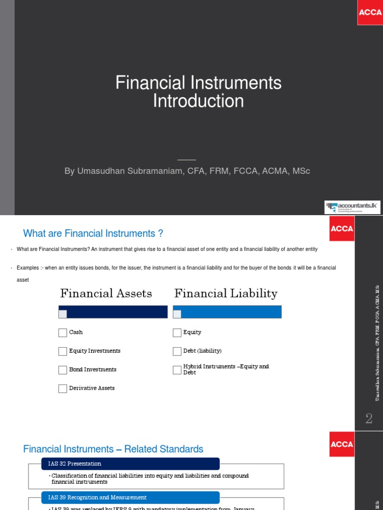 IAS 32 and IFRS 9 Financial Instruments | PDF | Fair Value | Hedge ...