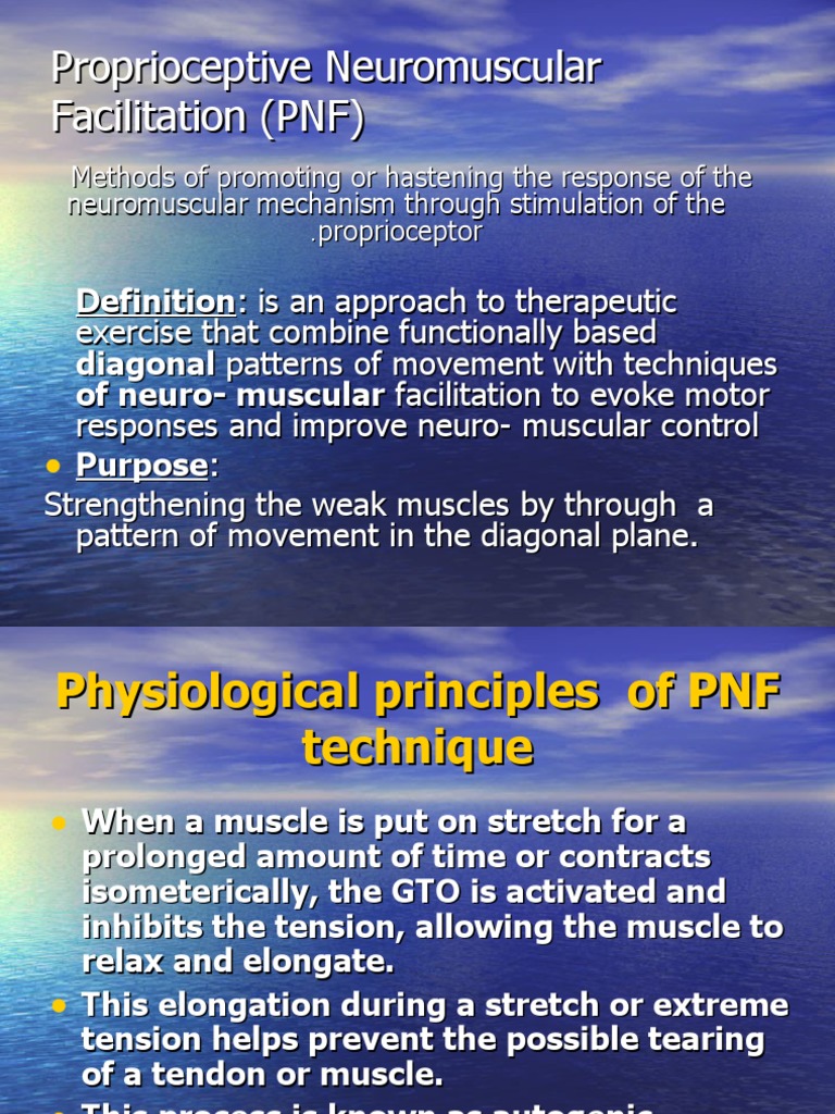 Proprioceptive Neuromuscular Facilitation (PNF) | PDF | Anatomical ...