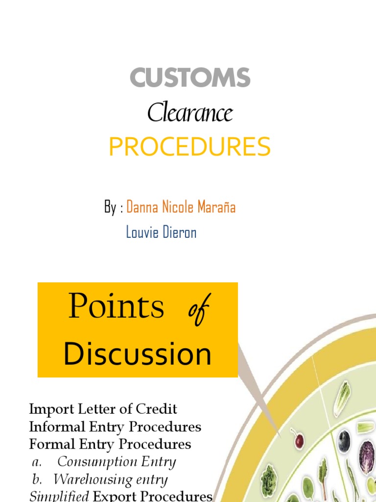 Customs Clearance Procedure For Import and Export | PDF | Letter Of ...