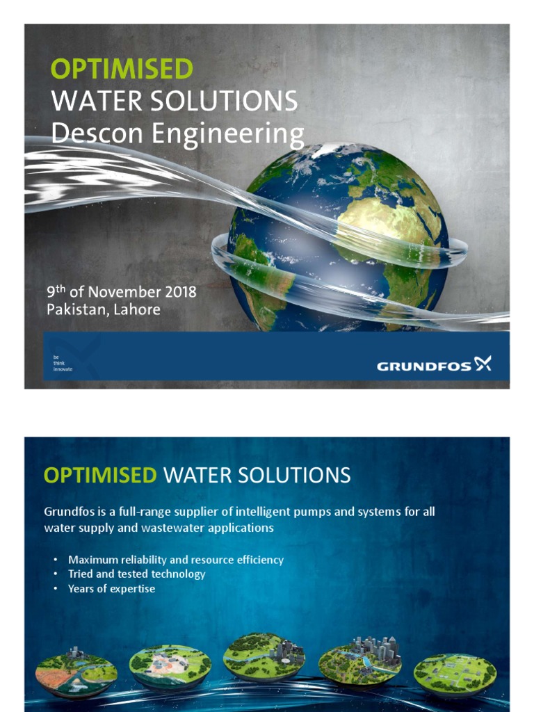 Grundfos Water Utility - Presentation - 9.11.2018 | PDF | Computational ...