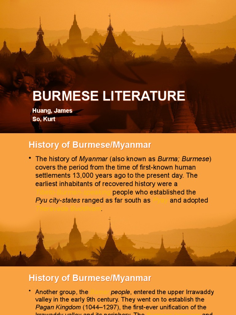 Burmese Literature | PDF | Myanmar | Southeast Asia