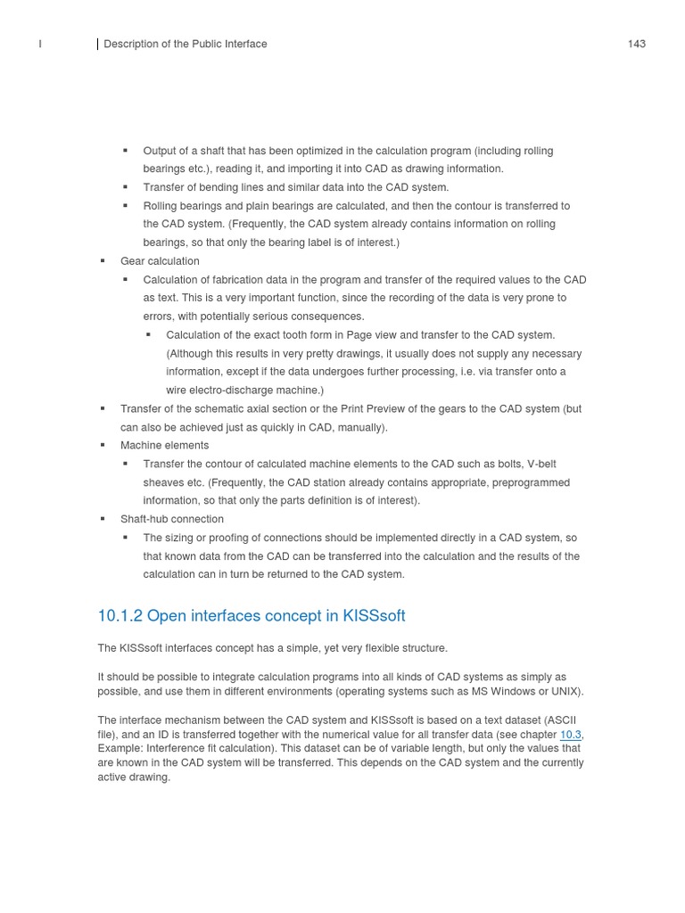 10.1.2 Open Interfaces Concept in Kisssoft | PDF | Computer Aided ...