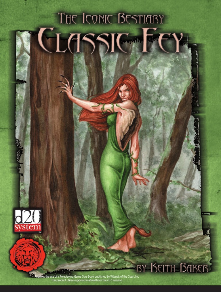 The Iconic Bestiary - Classic Fey (LDP-KB001) | PDF | Mermaid | Copyright