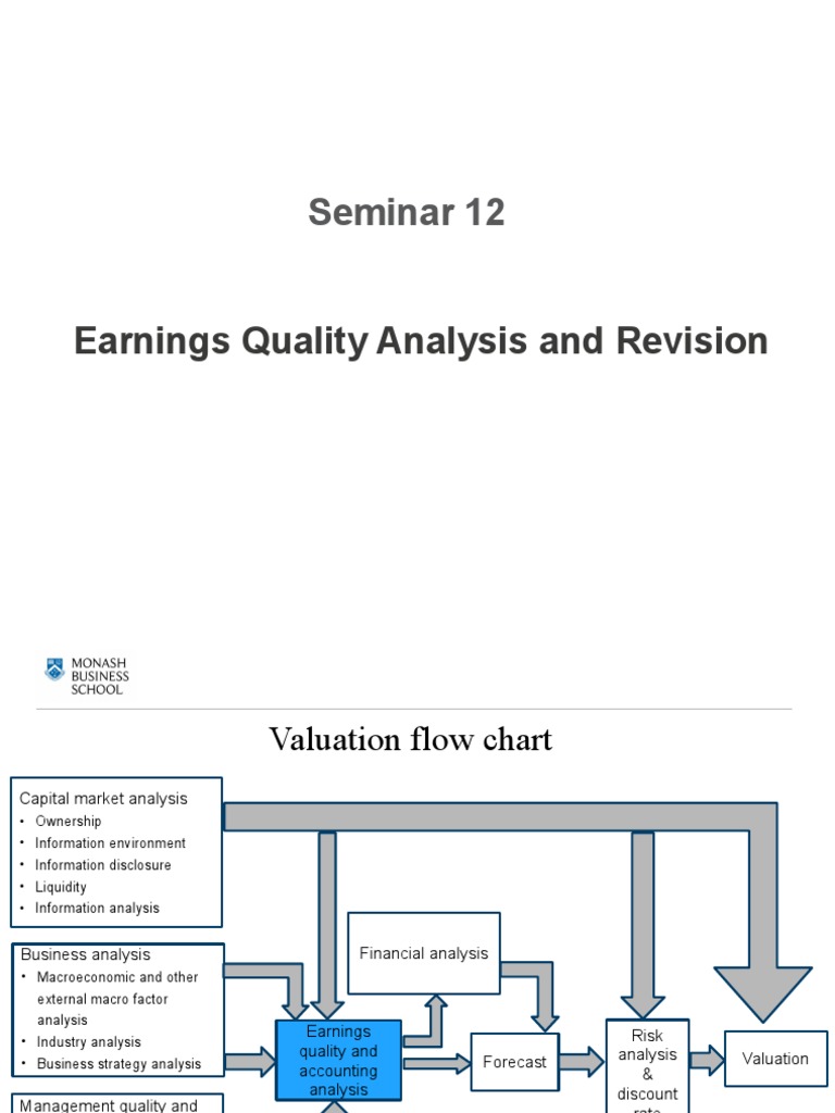 Seminar 12 Earnings Quality Analysis 2016 | PDF | Errors And Residuals ...