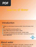 Sources of Water | PDF | Water | Reservoir
