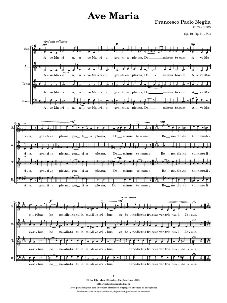 Ave Maria Neglia | PDF | Divertissement (Général)