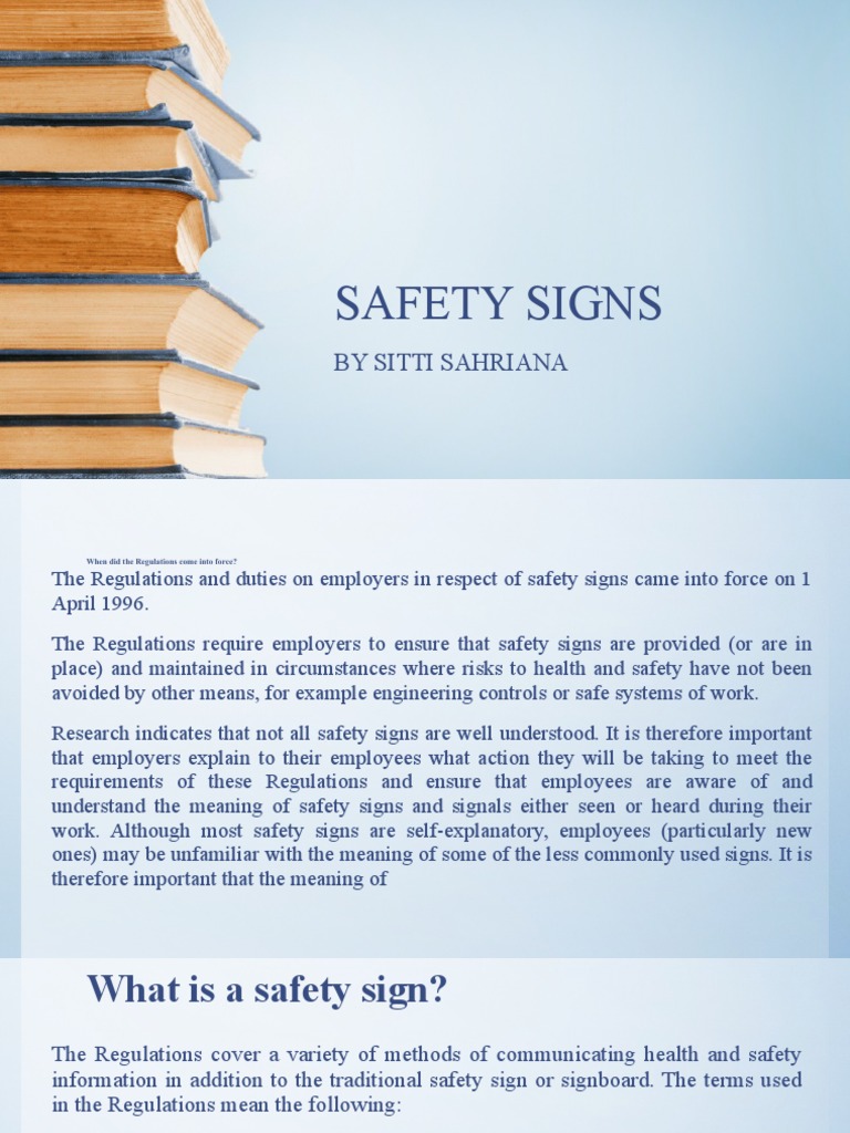Safety Signs | PDF | Safety | First Aid