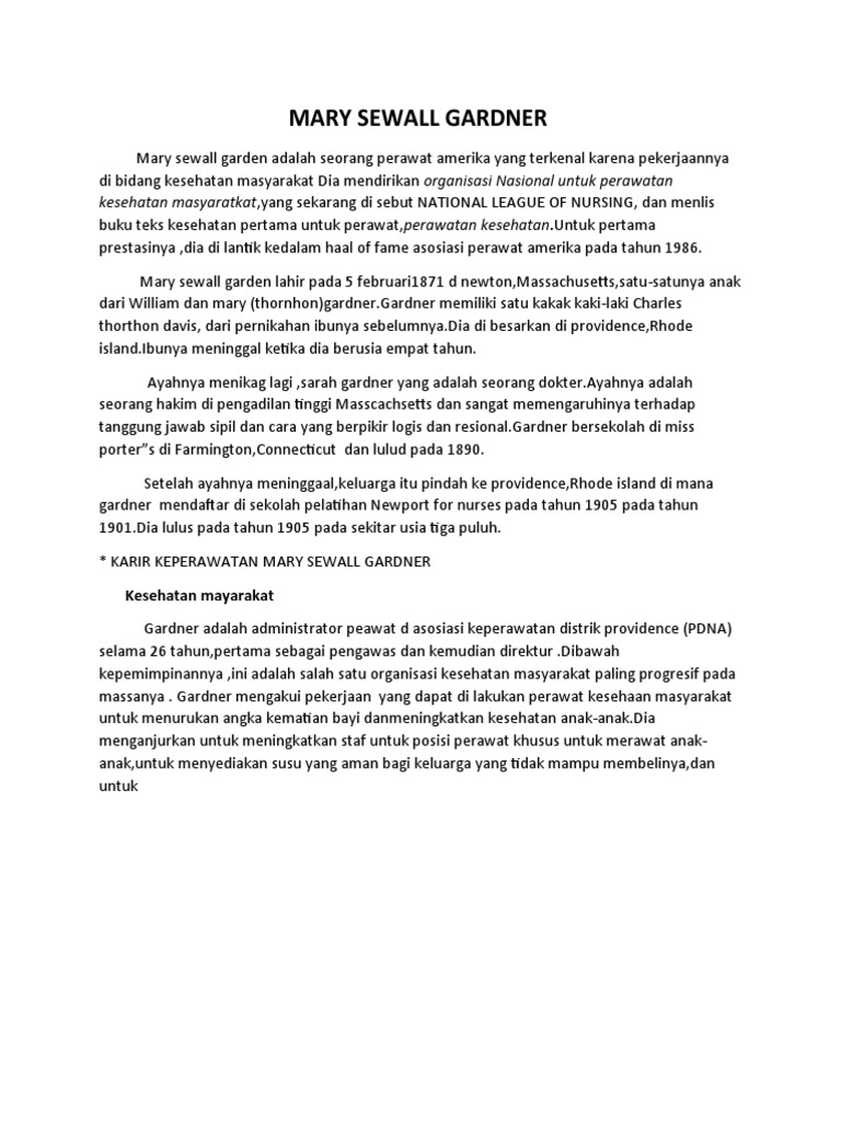 Mary Sewall Gardner | PDF