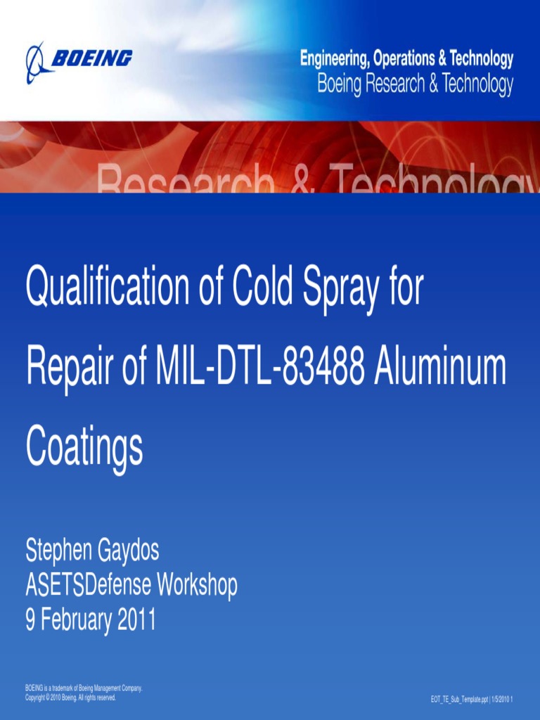 A600438 - Cold Spray Al MIL 83488 | PDF | Corrosion | Aluminium