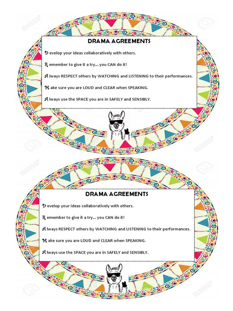Drama Classroom Rules | PDF