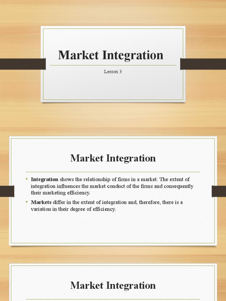 Understanding Market Integration Types | PDF | Competition | Strategic ...