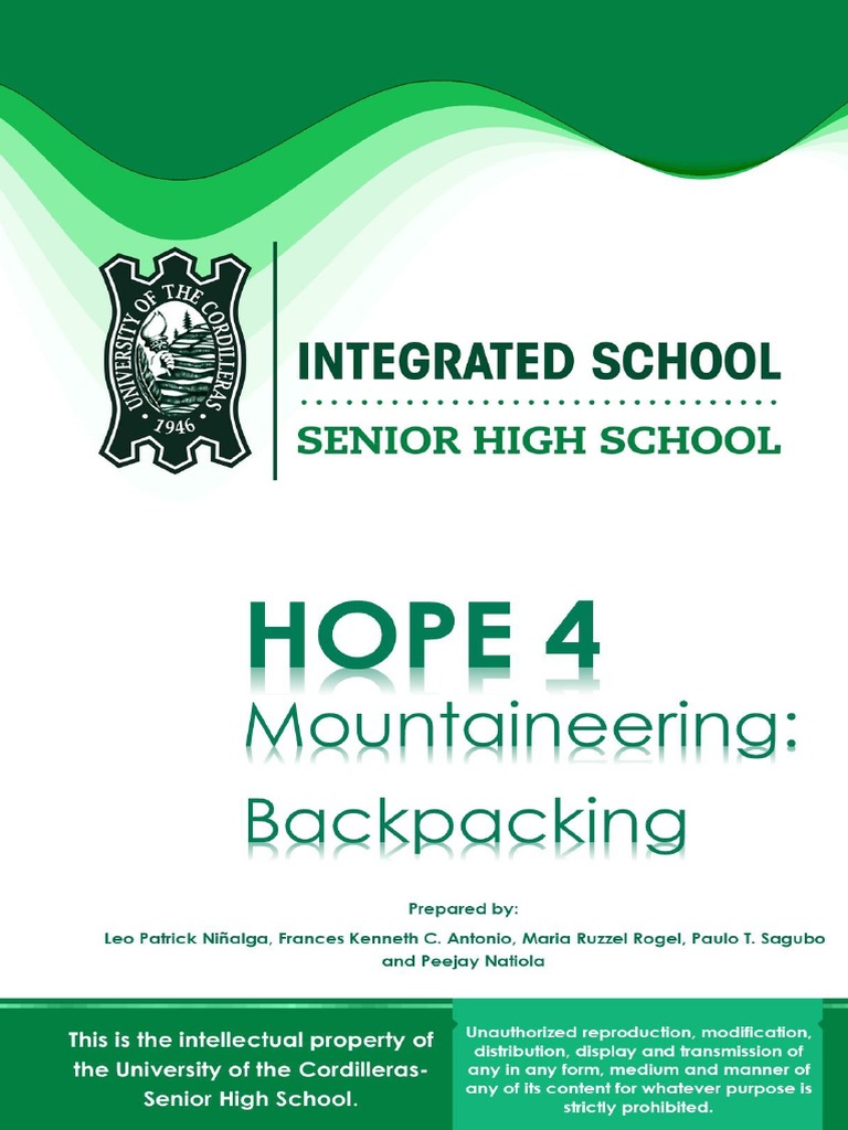 For CanvasHOPE 4 - Module 1 Mountaineering | PDF | Camping | Outdoor ...
