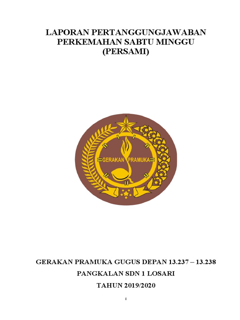 Laporan PERSAMI SDN 1 Losari 2020 | PDF