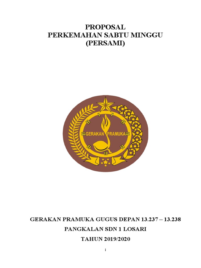 Proposal Persami SDN 1 Losari 2019-2020 | PDF