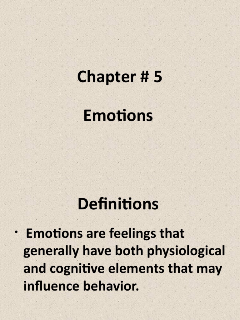 Emotions Lecture Pdf Affect Psychology Emotions
