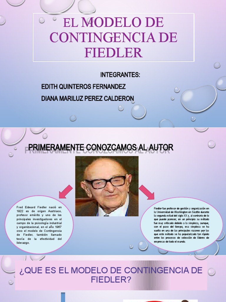 Exposicion El Modelo de Contingencia de Fiedler | PDF | Cuestionario ...