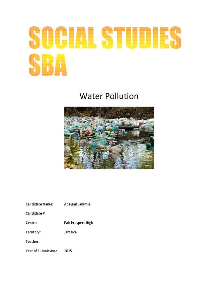 SBA Water Pollution Final | Download Free PDF | Water Pollution | Human ...