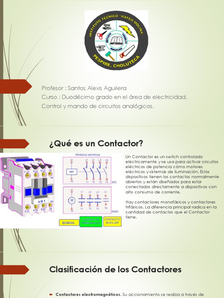 El Contactor | PDF | Equipo eléctrico | Electricidad