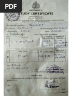 ANNEXURE-C - Study Certificate - Under Article 371 (J) | PDF