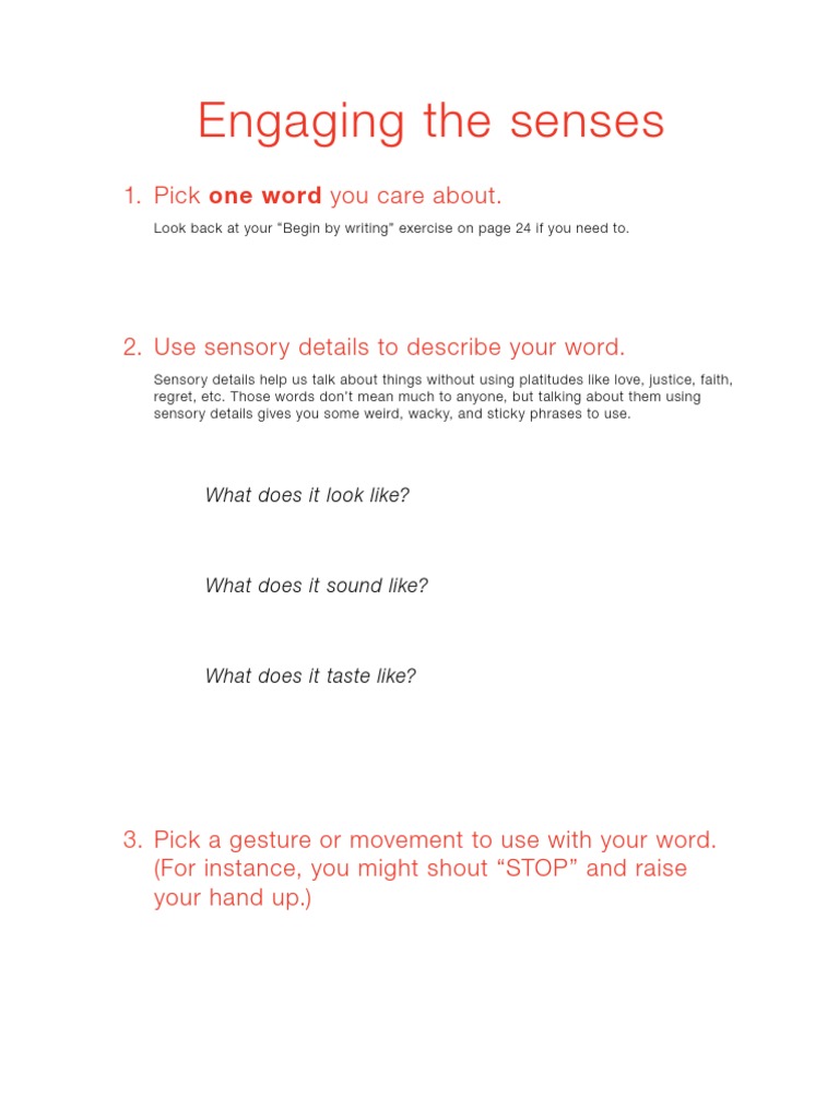 Engaging The Senses | PDF