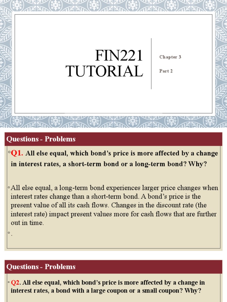 Bond and Stock Valuation Problems | PDF | Bonds (Finance) | Present Value