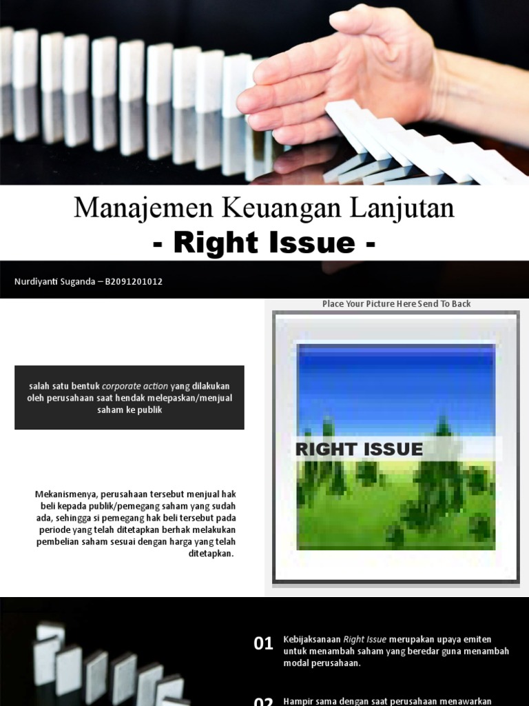 Pengertian dan Dampak Right Issue | PDF