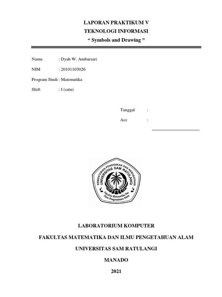 Prak 5 Laporan Praktikum Symbol and Drawing | PDF