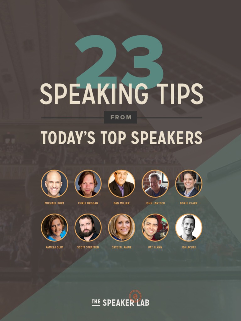 Speaking Tips: Today'S Top Speakers | PDF | Storytelling