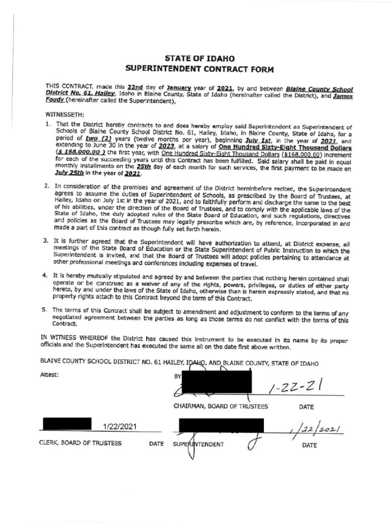 2021 James Foudy Agreement (1) - Redacted | PDF