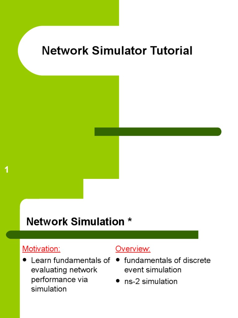 Network Simulator NS2 Tutorial Guide | PDF | Simulation | Network Topology