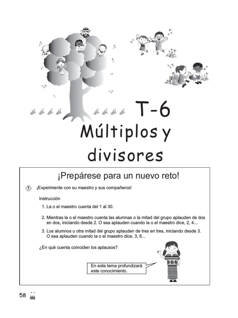 Múltiplos y Divisores | PDF | Enseñanza de matemática