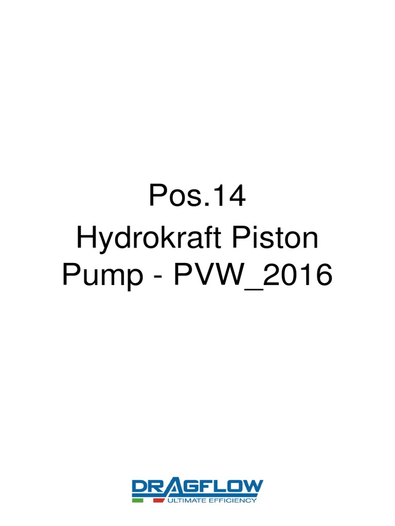 Pos.14 - Hydrokraft Piston Pump - PVW - 2016 | PDF | Mains Electricity ...